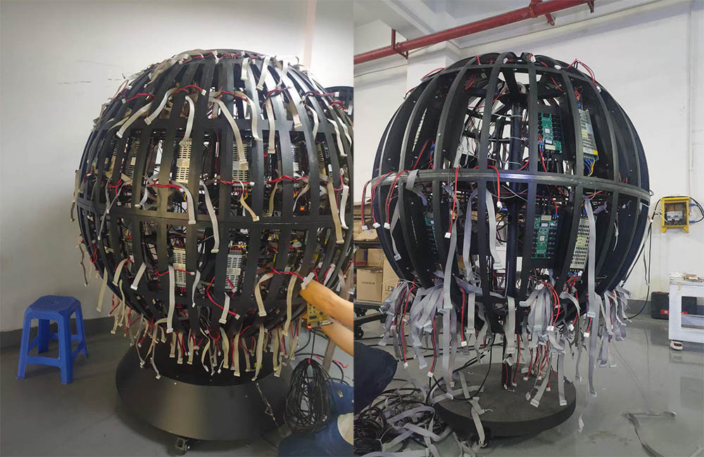 Sphere ball LED Screen-Flexible LED Screen - Tepixel