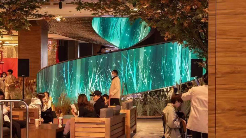 Spiral LED Screen-Flexible LED Screen - Tepixel